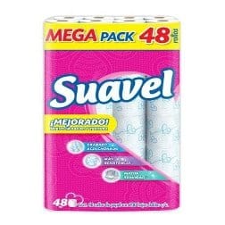 PAPEL HIGIENICO SUAVEL 48 ROLLOS - Limpiecito PL